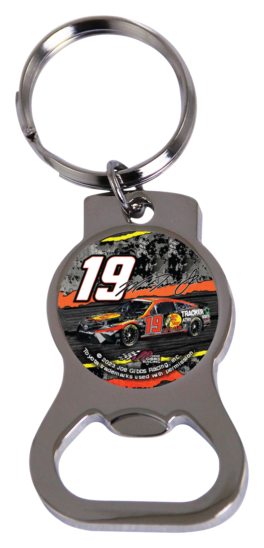 NASCAR Bass Pro Shops Martin Truex Jr. No.19 Bottle Opener Keychain ...